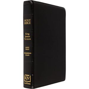 kjv large print thompson chain reference bible – lambskin edition