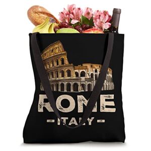 Cool Vintage Roma Italia Colosseum Souvenirs, Rome Italy Tote Bag