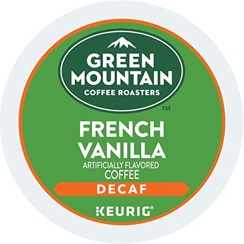 Green Mountain Coffee Roasters French Vanilla Decaf, Single-Serve Keurig K-Cup Pods, Flavored Light Roast Coffee, 96 Count