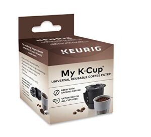 keurig my k-cup reusable k-cup pod coffee filter, compatible with all 2.0 keurig k-cup pod coffee makers, 1 count, black