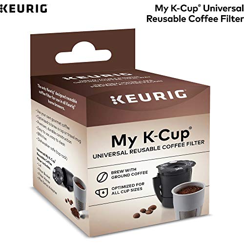 Keurig My K-Cup Reusable K-Cup Pod Coffee Filter, Compatible with All 2.0 Keurig K-Cup Pod Coffee Makers, 1 Count, Black