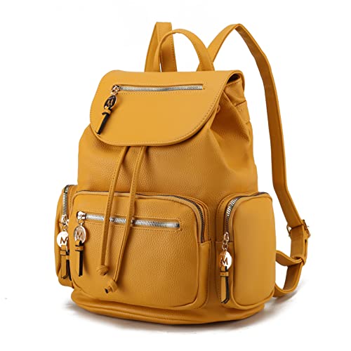 MKF Collection Backpack Purse for Women & Teen Girls, Vegan Leather Top-Handle Ladies Daypack