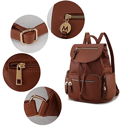 MKF Collection Backpack Purse for Women & Teen Girls, Vegan Leather Top-Handle Ladies Daypack