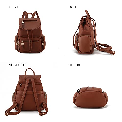 MKF Collection Backpack Purse for Women & Teen Girls, Vegan Leather Top-Handle Ladies Daypack