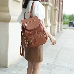 MKF Collection Backpack Purse for Women & Teen Girls, Vegan Leather Top-Handle Ladies Daypack