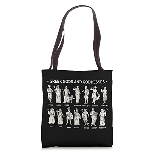 Greek Gods And Goddesses Ancient Greece Mythology Tote Bag