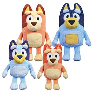 bluey heeler family plush set 4 plush 7-8″ figures | amazon exclusive