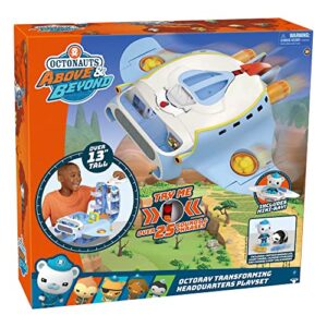 Octonauts Above & Beyond | Octoray Transforming Playset | 7 Pieces | 25+ Lights and Sounds, Multicolor