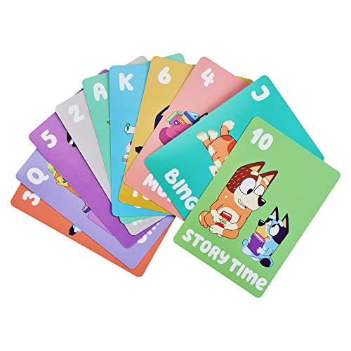 Bluey 5-in-1 , 5 Favorite Card Games in The One Pack and her School Friends, Multicolor (17375)