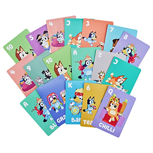 Bluey 5-in-1 , 5 Favorite Card Games in The One Pack and her School Friends, Multicolor (17375)