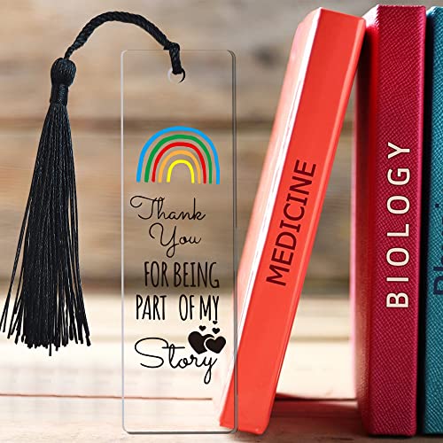 Rainbow Stong Inspirational Funny Bookmark Gifts for Women Girls Lovers Bookworm Daughter Lovers Friend Sister Book Female Sister Gifts Friendship Gifts