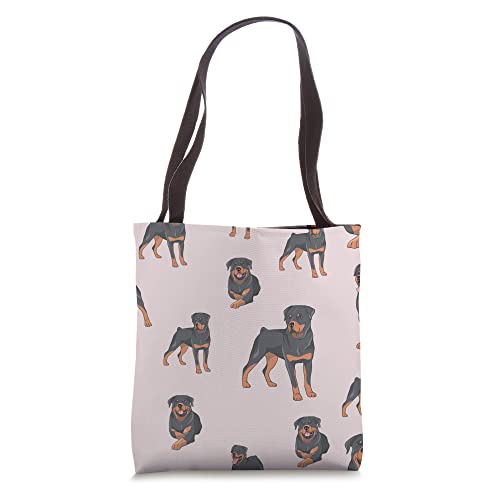 Rottweiler Dog Pattern Tote Bag