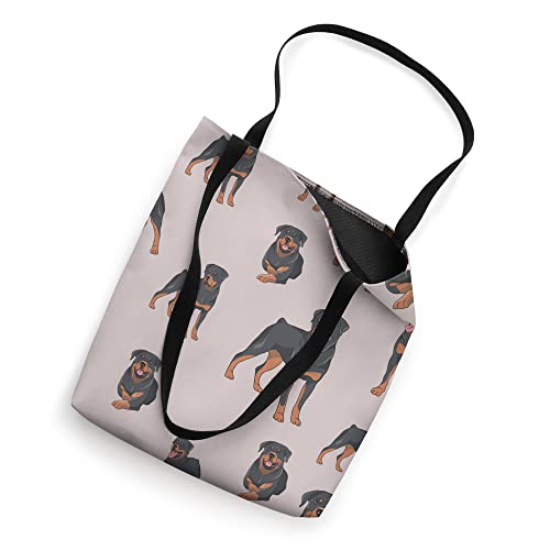 Rottweiler Dog Pattern Tote Bag