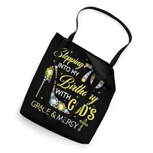 Stepping Into My 70th Birthday Gifts For Ladies Women Tote Bag