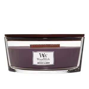 woodwick ellipse candle, amethyst & amber, 16 oz.