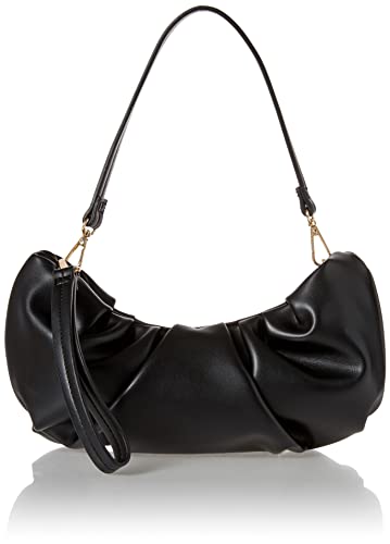 The Drop Women's Ulla Ruched Convertible Clutch, Black, One Size