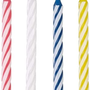 By The Cup Birthday Candles, 6-24 Count Packs in Pink, White, Blue, and Yellow (Pack of 144)