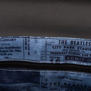 Loungefly The Beatles Ticket Stubs Pattern Crossbody Purse