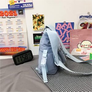 Kawaii Crossbody Bag Cute Clear Messenger Bag Ita Bag Backpack Purse for Women Y2k Shoulder Bag Harajuku Fairy Aesthetic (White, One Size)