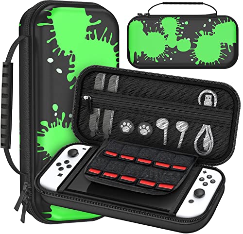 Switch Case Compatible with Nintendo Switch OLED and Nintendo Switch, Switch OLED Case - Portable Hard Shell Travel Switch Carrying Case for Switch OLED Console, Switch Case for Switch Accessories