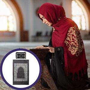 Gatuida Turkish Rug 2Pcs Portable Travel Prayer Mat with Compass Islamic Rug Prayer Mat Blanket Muslim Travel Prayer Mat for Ramadan Gifts Travel Gift