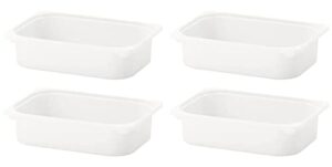 i-k-e-a 4x trofast storage box,white container 16 ½x11 ¾x4 ”