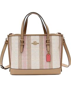 coach womens mollie tote 25 (im/taffy multi)