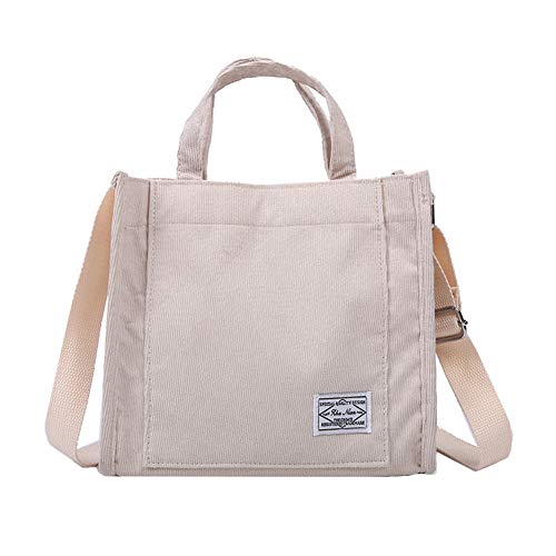 Large Tote Bag for Women,Corduroy Hobo Bag,Satchel Bags Casual Crossbody Bag for Travel