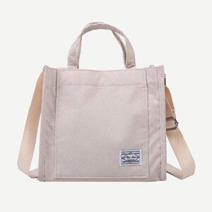 Large Tote Bag for Women,Corduroy Hobo Bag,Satchel Bags Casual Crossbody Bag for Travel