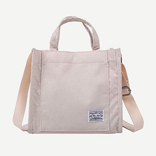 Large Tote Bag for Women,Corduroy Hobo Bag,Satchel Bags Casual Crossbody Bag for Travel