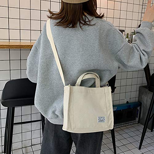 Large Tote Bag for Women,Corduroy Hobo Bag,Satchel Bags Casual Crossbody Bag for Travel