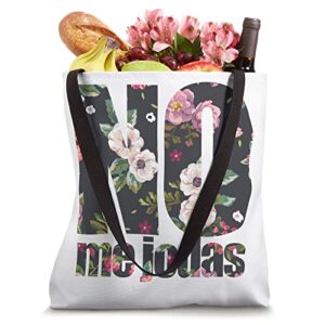 No me jodas espanol latin latino floral vintage mujer Tote Bag