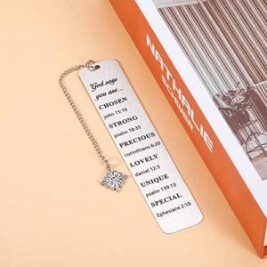 Inspirational Christian Bookmark Gifts for Women Religious Bible Verse First Communion Christening Gift for Boys Girls Teen Daughter Friends Besties Sister Graduation Christmas Birthday Easter Gifts