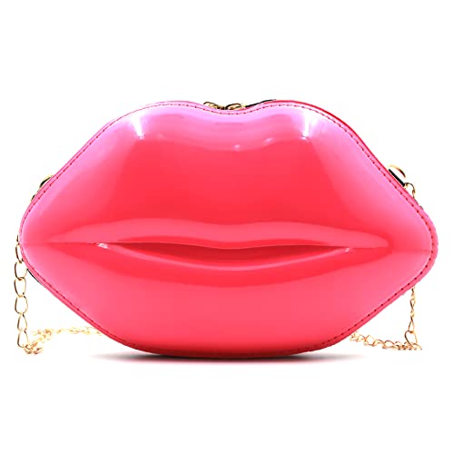 WLC Lip Purse PU Banquet Evening Banquet Bags Young Girl Party Clutch