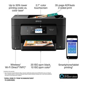 Epson WorkForce Pro WF-3720 Wireless All-in-One Color Inkjet Printer, Copier, Scanner with Wi-Fi Direct, Amazon Dash Replenishment Ready