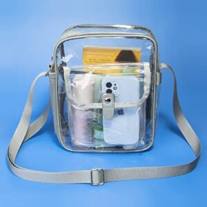 SPODEARS Clear Bag Stadium Approved Crossbody Purse, Small Clear Tote Bag for Concert Festival Work Sports Events