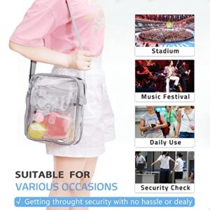 SPODEARS Clear Bag Stadium Approved Crossbody Purse, Small Clear Tote Bag for Concert Festival Work Sports Events