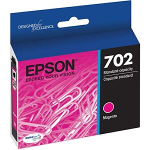 epson t702 durabrite ultra -ink standard capacity magenta -cartridge (t702320-s) for select epson workforce pro printers