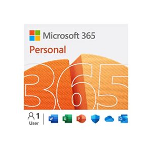 microsoft 365 personal | 12-month subscription, 1 person | word, excel, powerpoint | 1tb onedrive cloud storage | pc/mac instant download | activation required