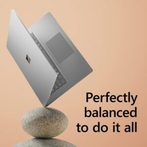 Microsoft Surface Laptop 5 (2022), 15" Touch Screen, Thin & Lightweight, Long Battery Life, Fast Intel i7 Processor for Multi-Tasking, 256GB Storage with Windows 11, Platinum