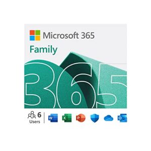 microsoft 365 family | 12-month subscription, up to 6 people | word, excel, powerpoint | 1tb onedrive cloud storage | pc/mac instant download | activation required