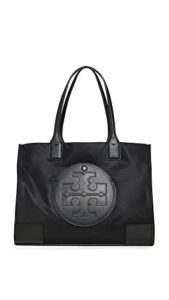 tory burch women’s ella mini tote, black, one size