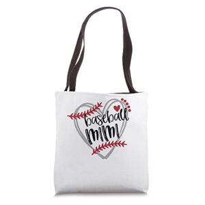 cute baseball ball mom christmas baseball mimi mother’s day tote bag