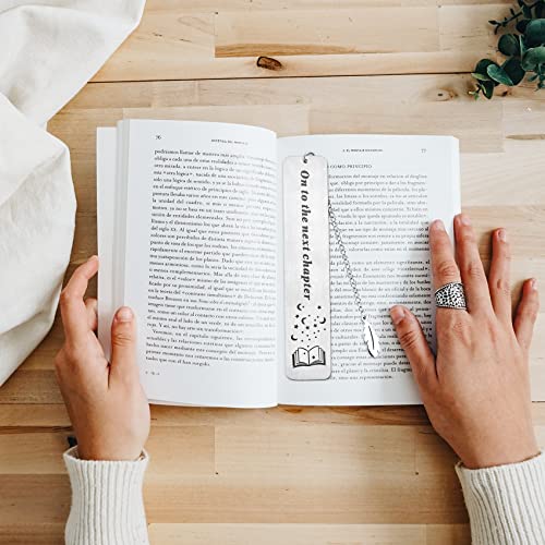 3 Pcs Stainless Steel Bookmarks with Tassel，Frosting Metal Bookmark for Book Lovers Women Men,Graduation Gifts for Teen Students ，Thank You Gifts for Teacher Family Friends Boss Coworker