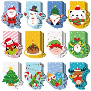 60 pieces christmas magnetic bookmarks kids cute bookmarks magnet page clips bookmark with santa snowman reindeer pattern xmas page clips for kids christmas winter holiday school gifts