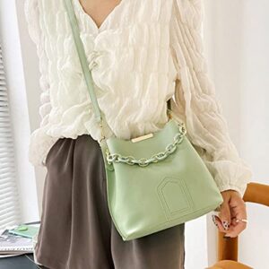 FAIRYSAN Fashion Shoulder Messenger Bag Vintage PU Leather Handbag Green