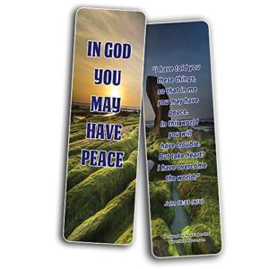 Stand Strong in Uncertain Times Bible Bookmarks (60-Pack) - Perfect Giftaway for Sunday School and Ministries