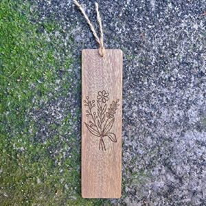 wood bookmarks for women men, floral bookmarks for book lovers, cute wooden bookmark for kids, funny bookmark for teachers, friends birthday gifts, christmas gifts, boys or girls graduation gift