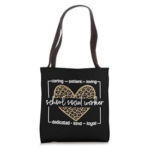 best school social worker appreciation tote bag