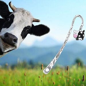 MYOSPARK Cow Bookmark Cow Lover Gift Cute Cow Bookmark Gifts for Cowgirl Farm Animal Lover Book Lovers Bookworm (Cow Bookmark)